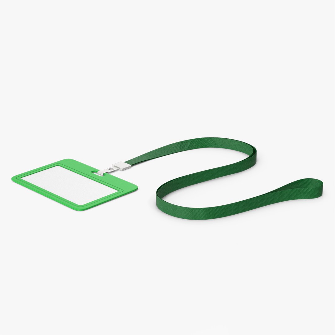 modelo 3d Green ID Badge - TurboSquid 2002050