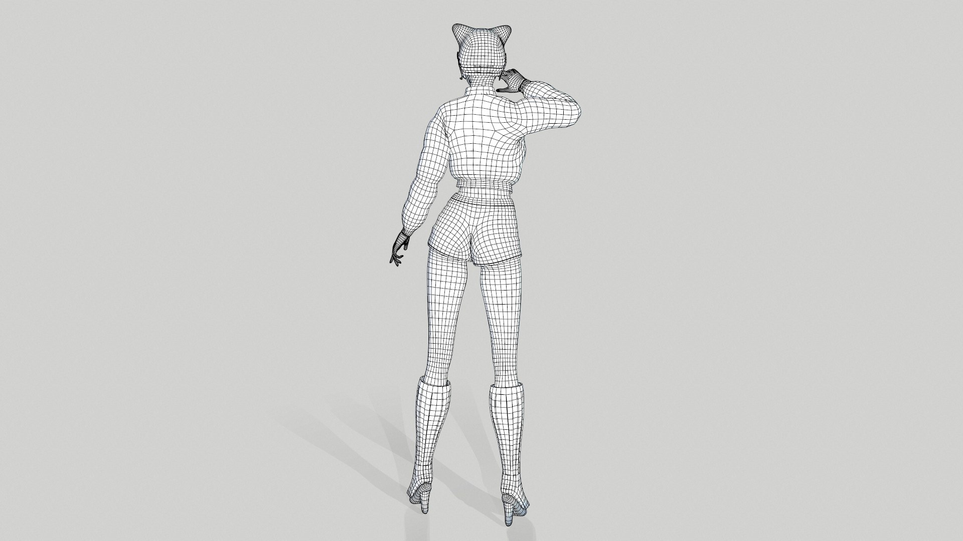 3D Sci-Fi Cat Female Model - TurboSquid 1954222