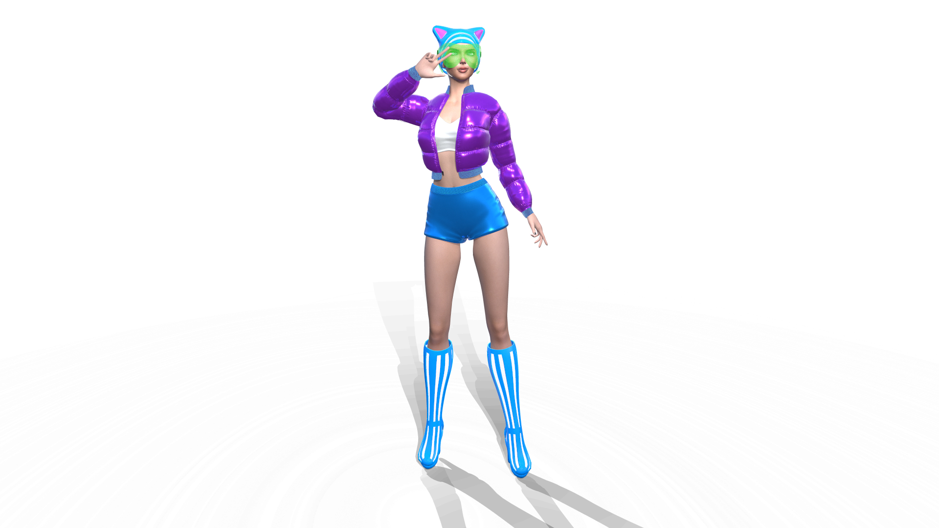 3D Sci-Fi Cat Female Model - TurboSquid 1954222