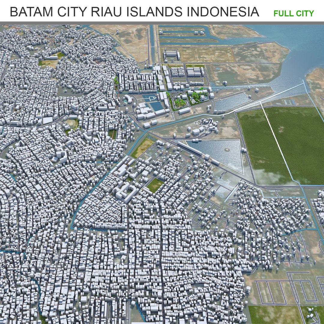 Batam City Riau Islands Indonesia 3D Model - TurboSquid 2084995