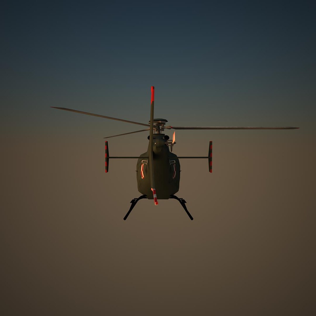 3d Model Pzl Plf Helicopter