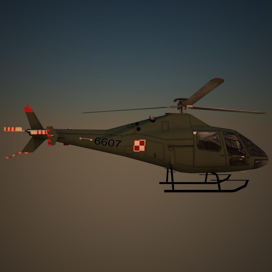 3d Model Pzl Plf Helicopter