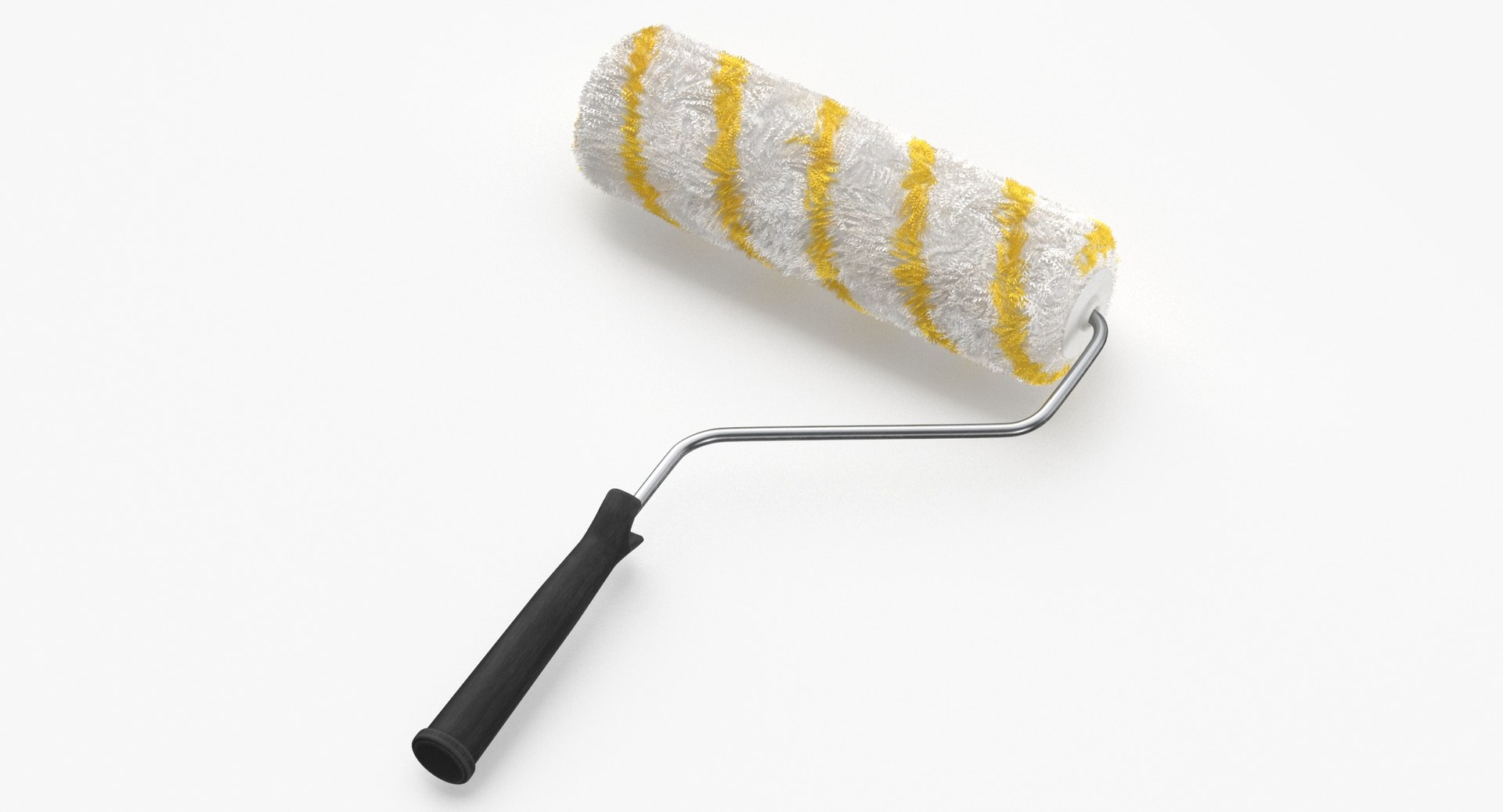 Paint Roller 9 Inch Cover On and Dirty 3D model - TurboSquid 2136207