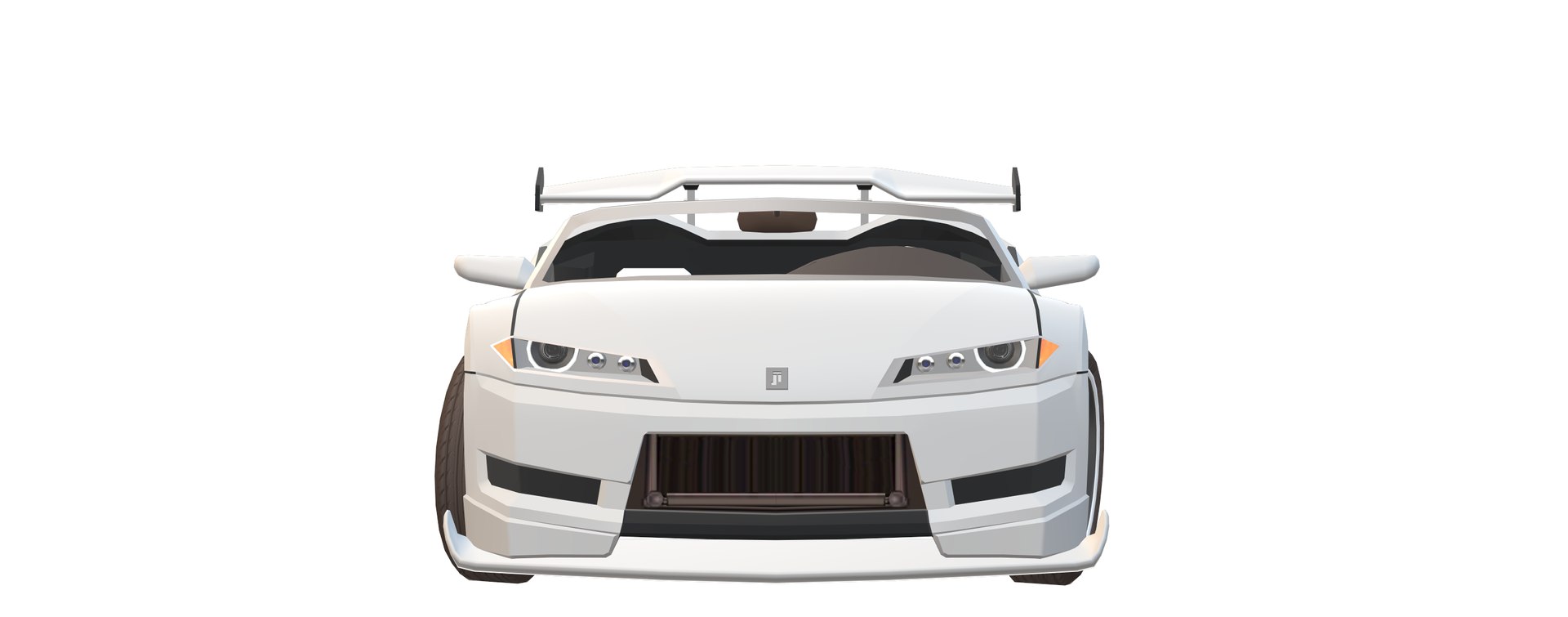 Shift Race White Car 3D Model - TurboSquid 1501893