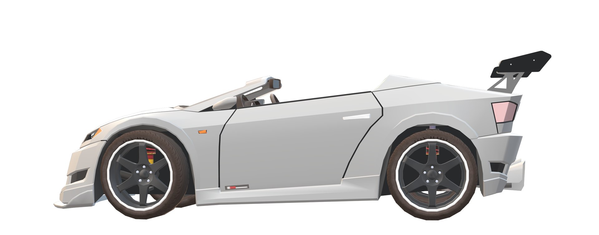 Shift Race White Car 3D Model - TurboSquid 1501893