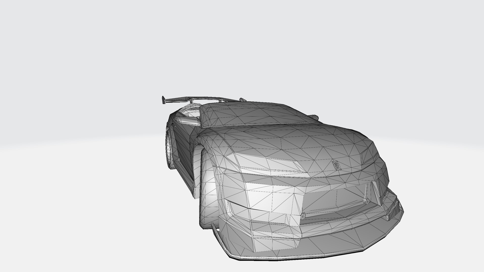 Shift Race White Car 3D Model - TurboSquid 1501893