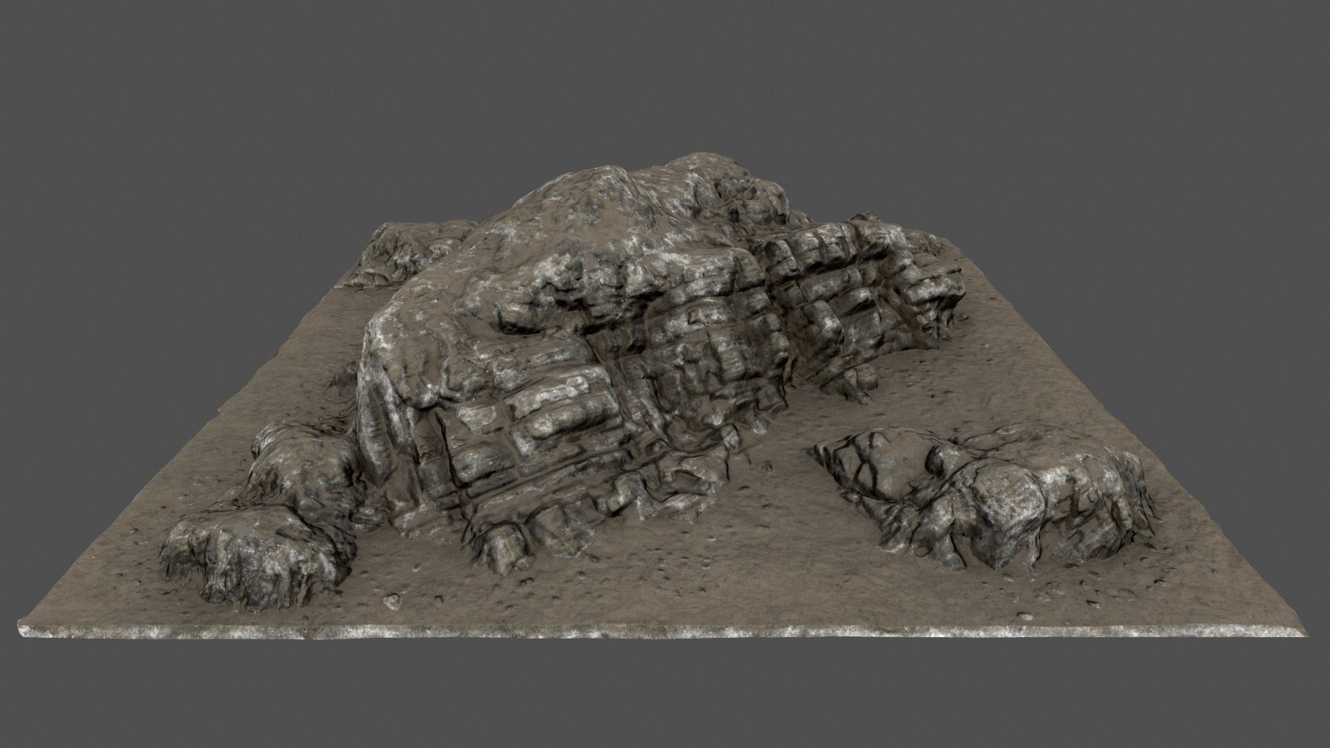 3D Rock Cliff Model - TurboSquid 1268744