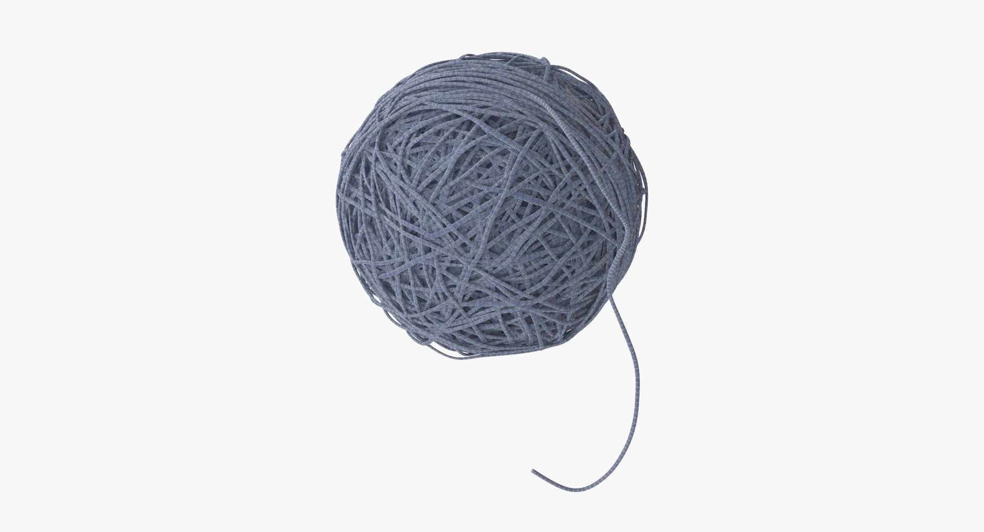 7 balls yarn 3d model