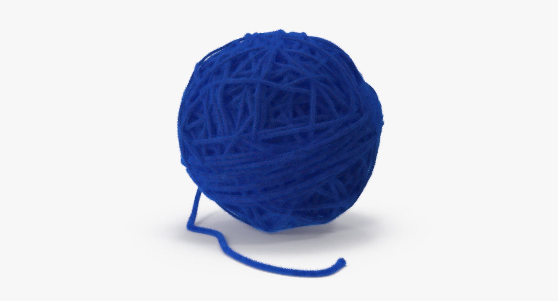 7 balls yarn 3d model