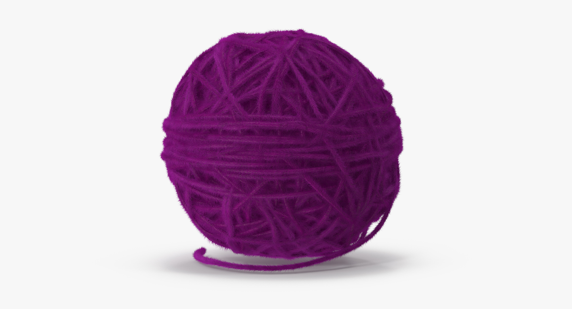 7 balls yarn 3d model