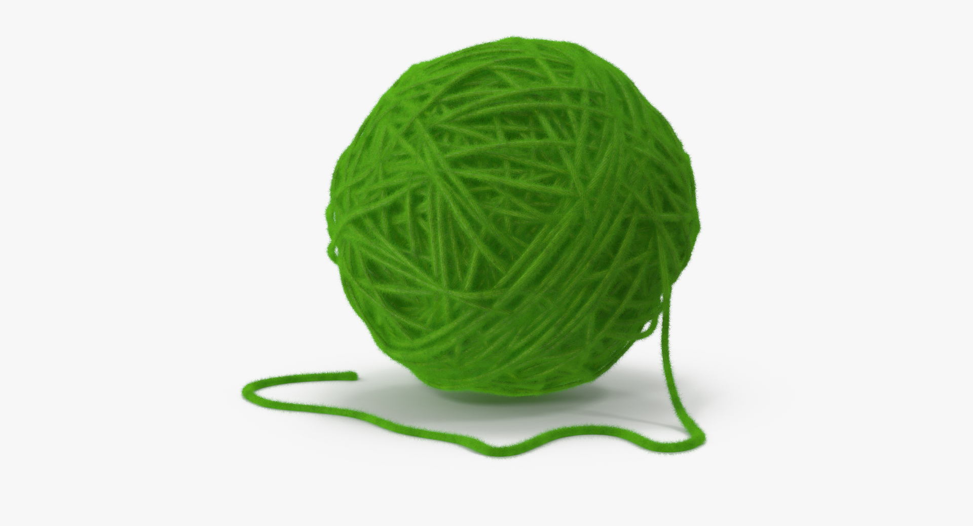 7 balls yarn 3d model