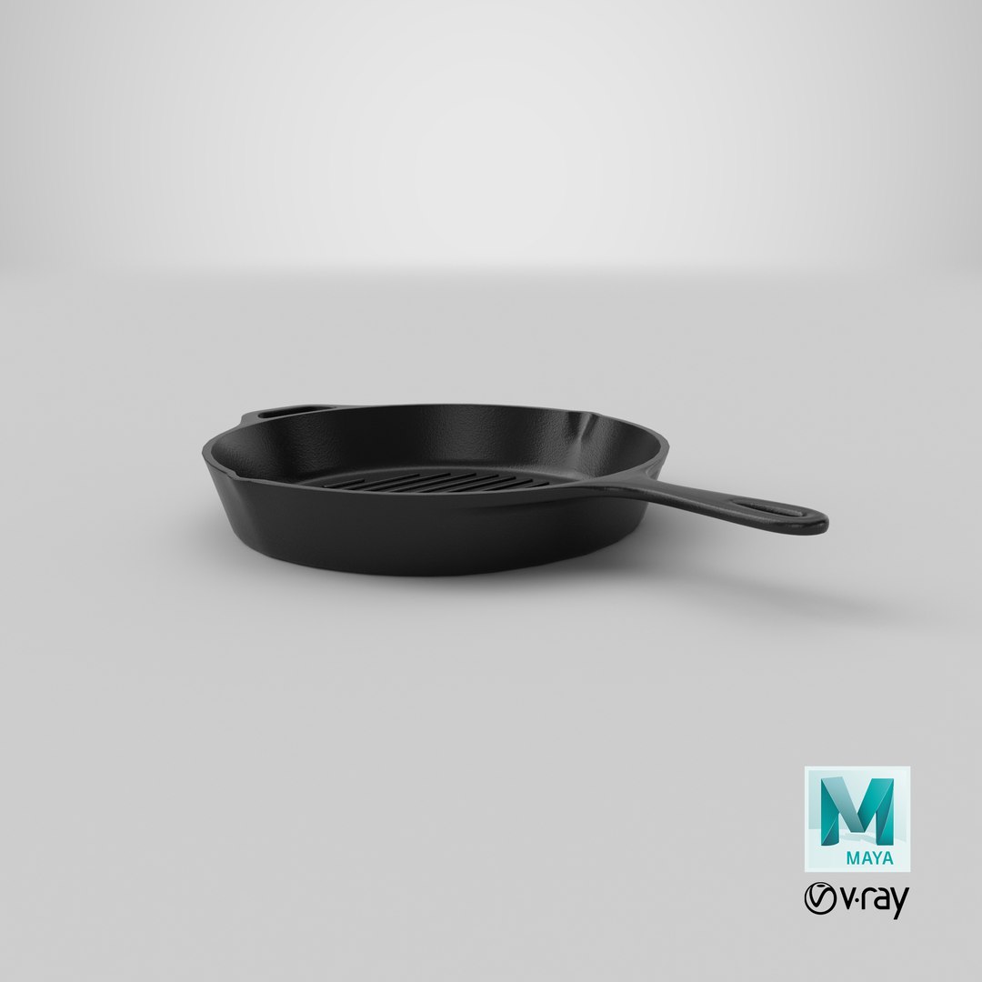 Iron Round Pan Model - TurboSquid 1958999