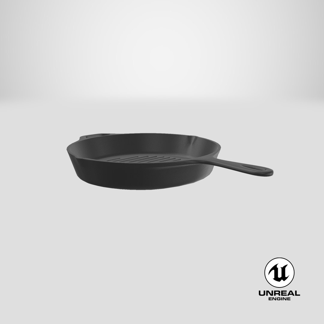 Iron Round Pan Model - TurboSquid 1958999