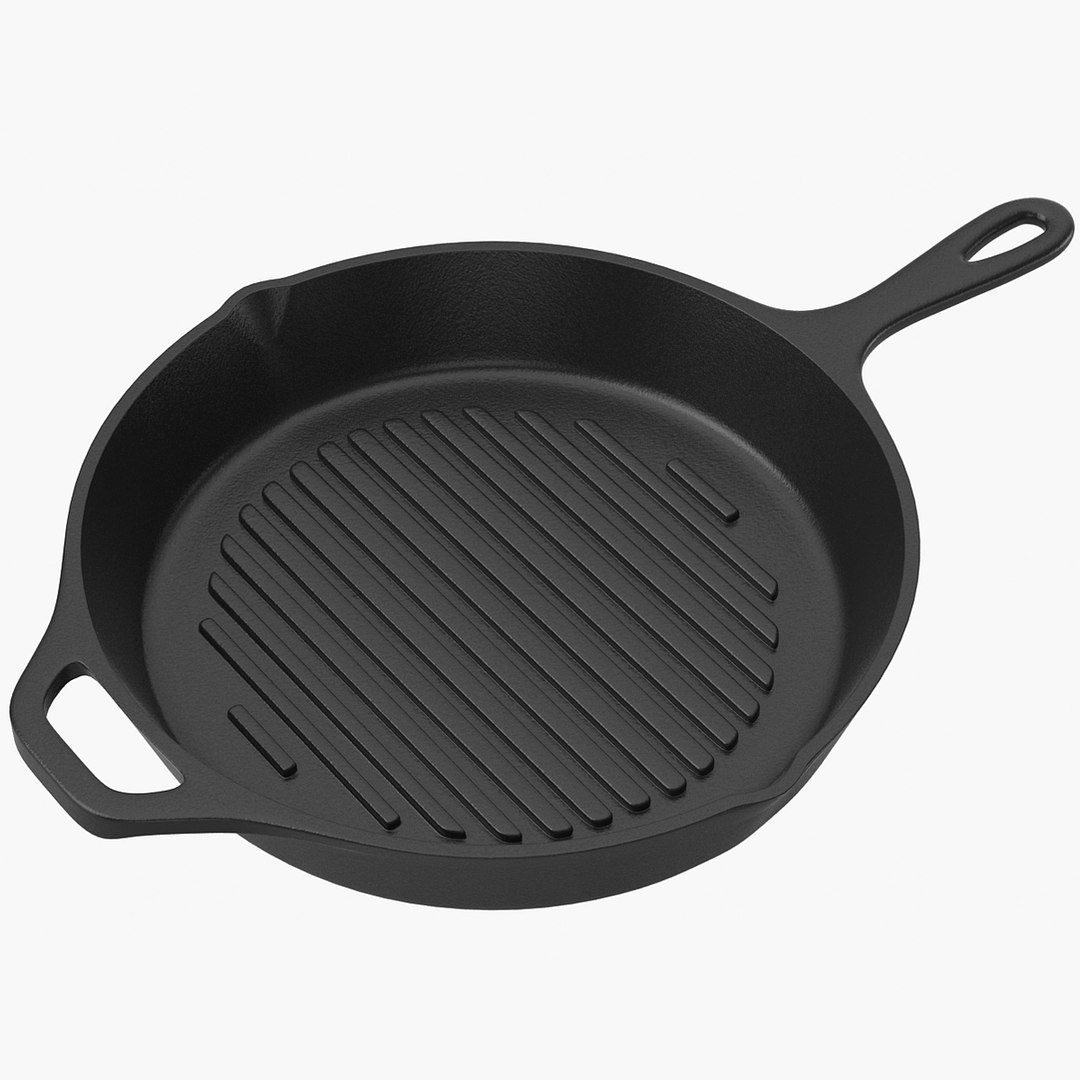 Iron Round Pan model - TurboSquid 1958999