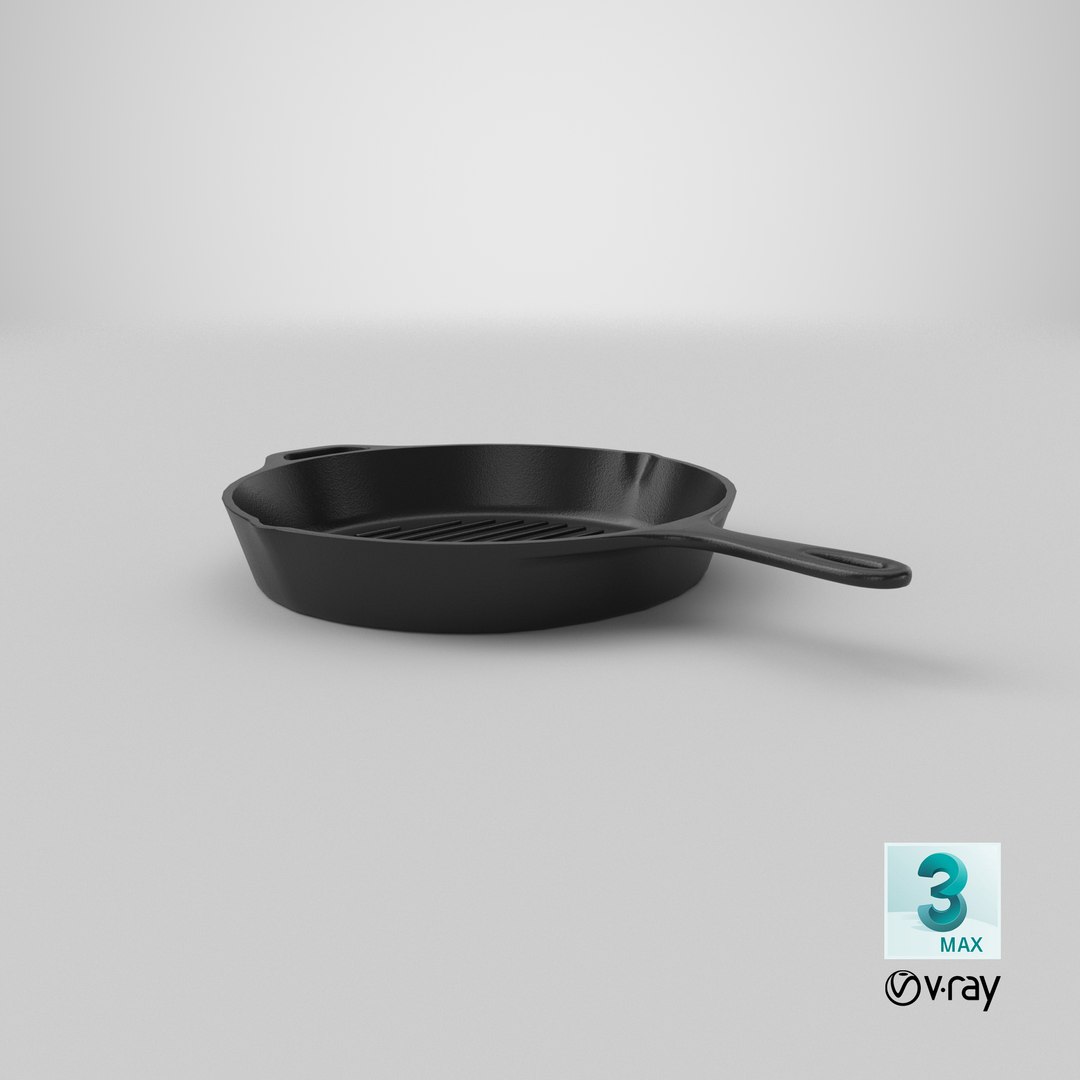 Iron Round Pan Model - TurboSquid 1958999