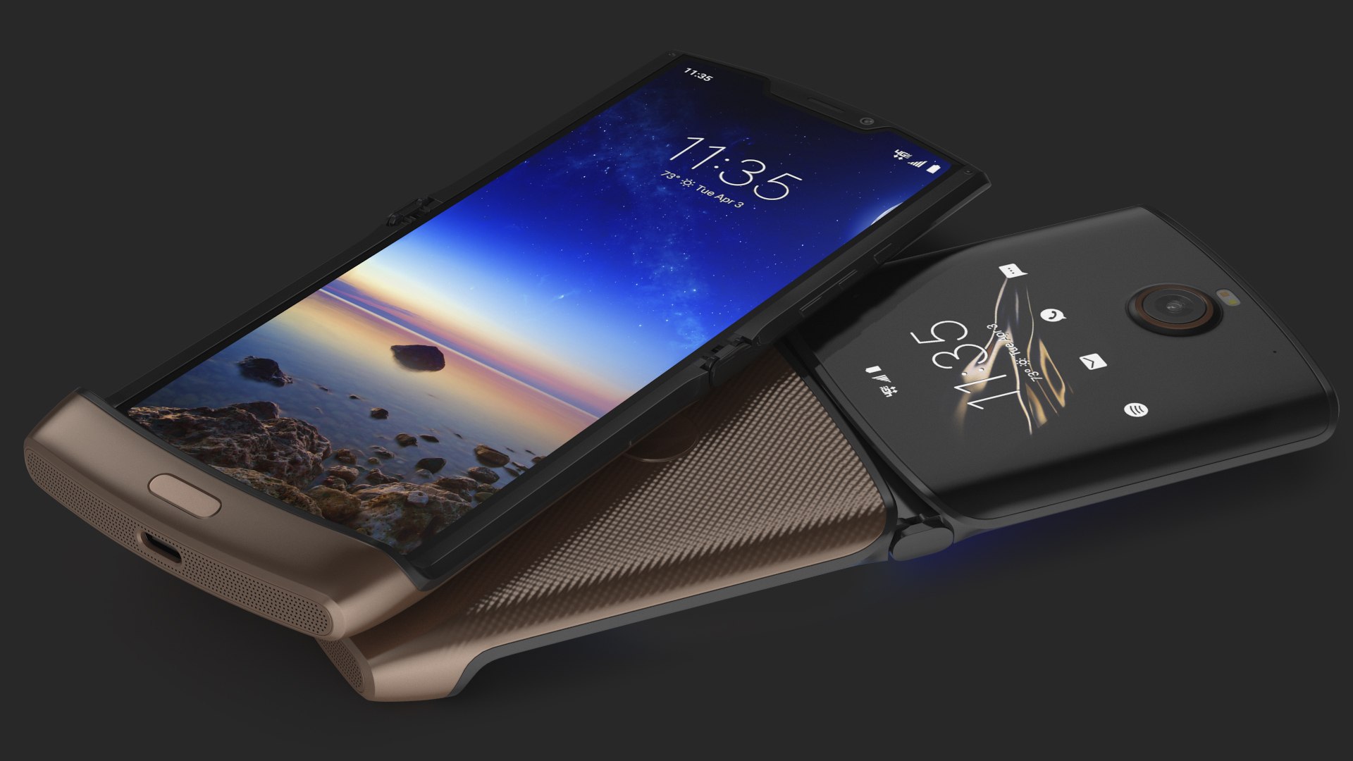 3D Bronze Razr Flip Phone Model - TurboSquid 1546053