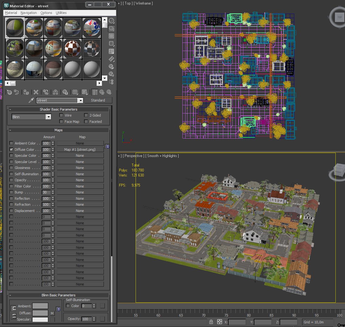 3d Model City Small Block