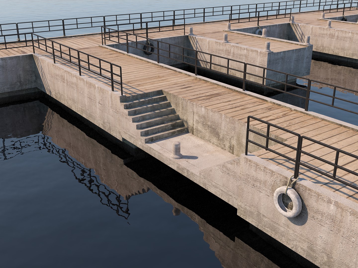 3D Marina Boats Pier Model - TurboSquid 1385517