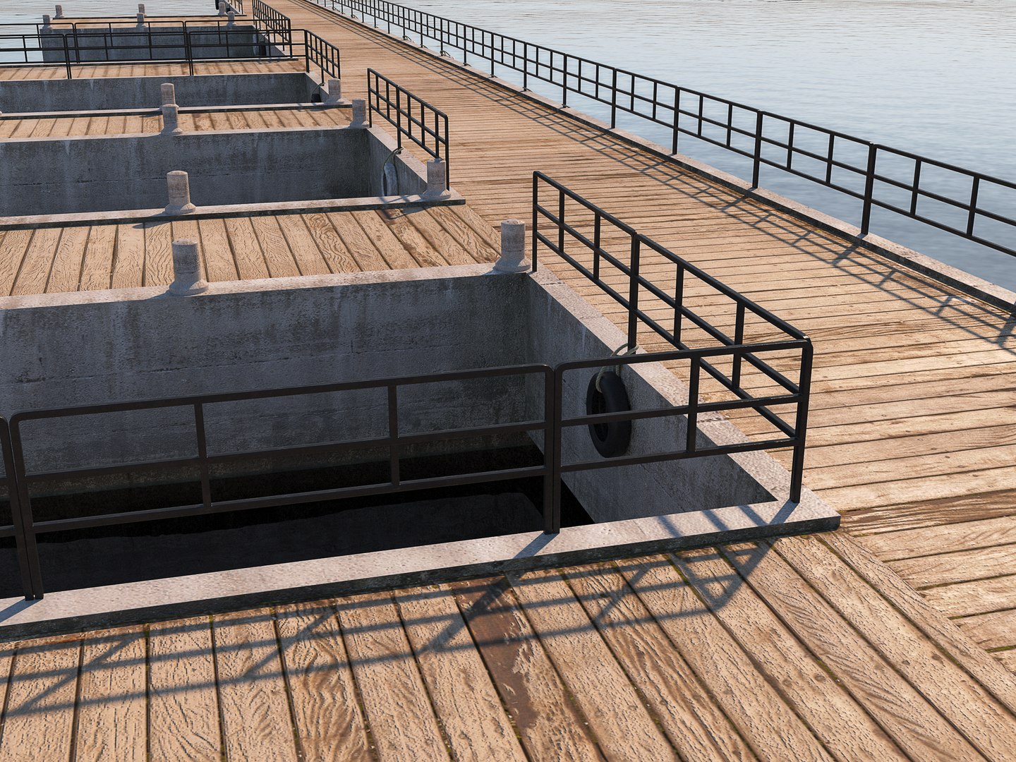 3D Marina Boats Pier Model - TurboSquid 1385517