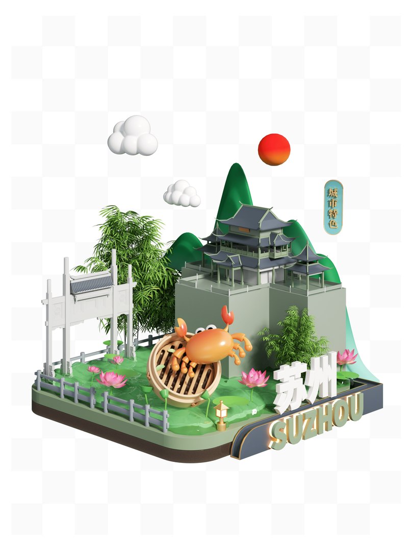 3D Creative Scene Model Material Of 3D - TurboSquid 2037872