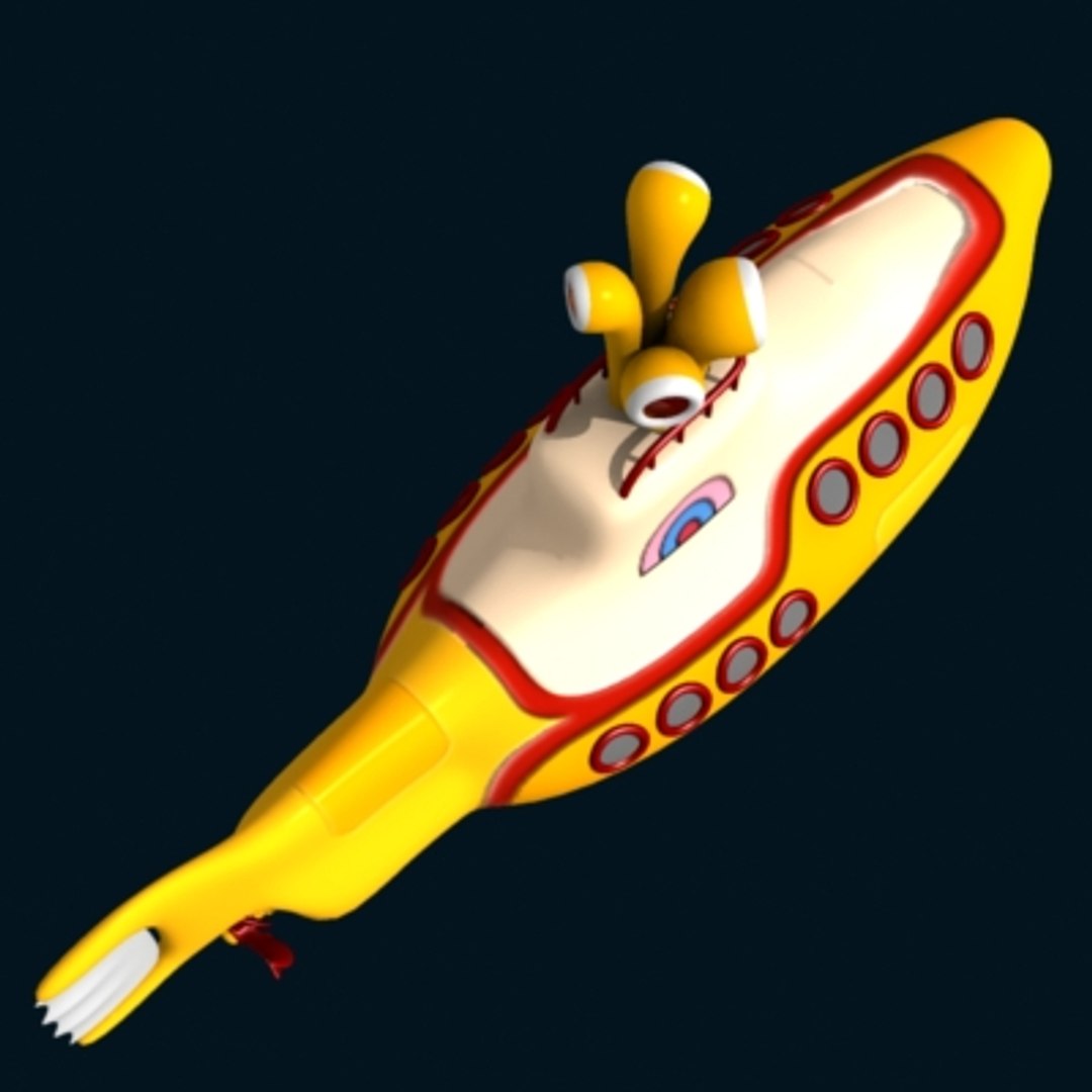 Yellow Submarine 3d Model