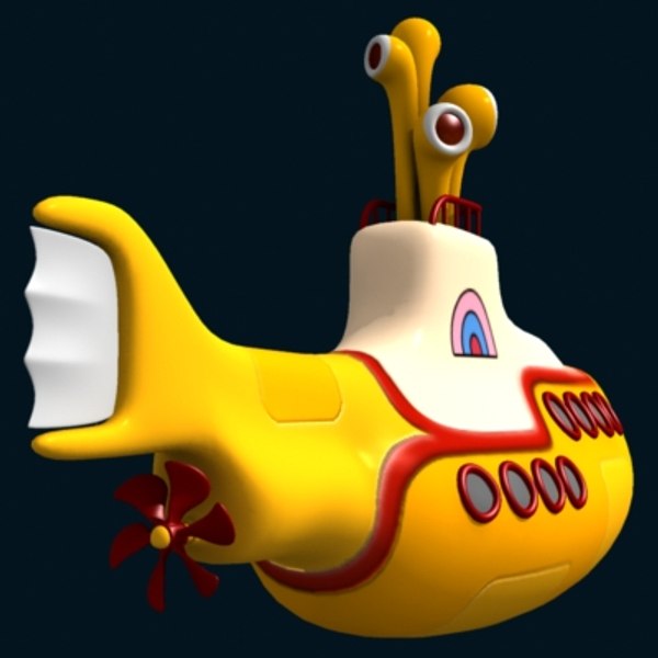 yellow submarine 3d model
