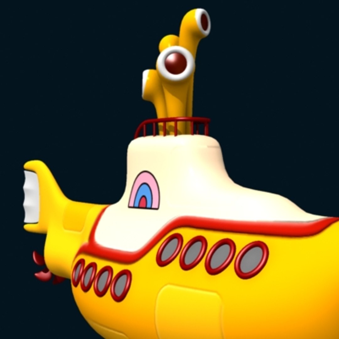 Yellow Submarine 3d Model