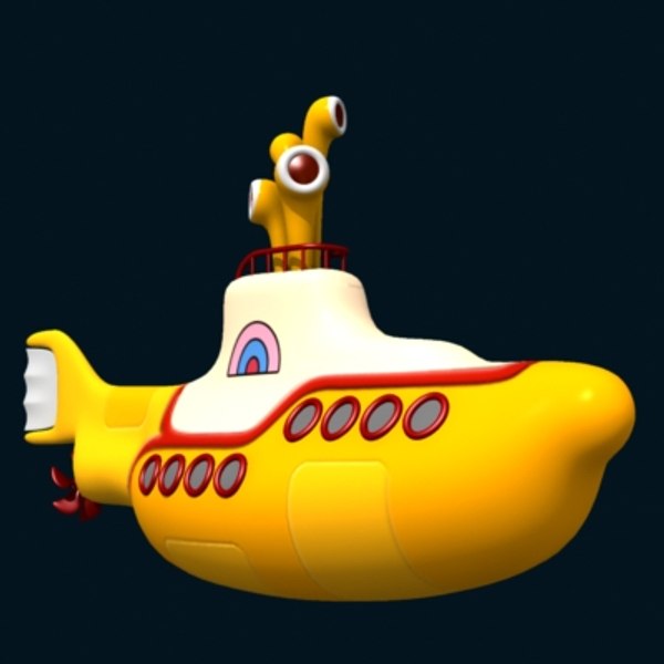 yellow submarine 3d model