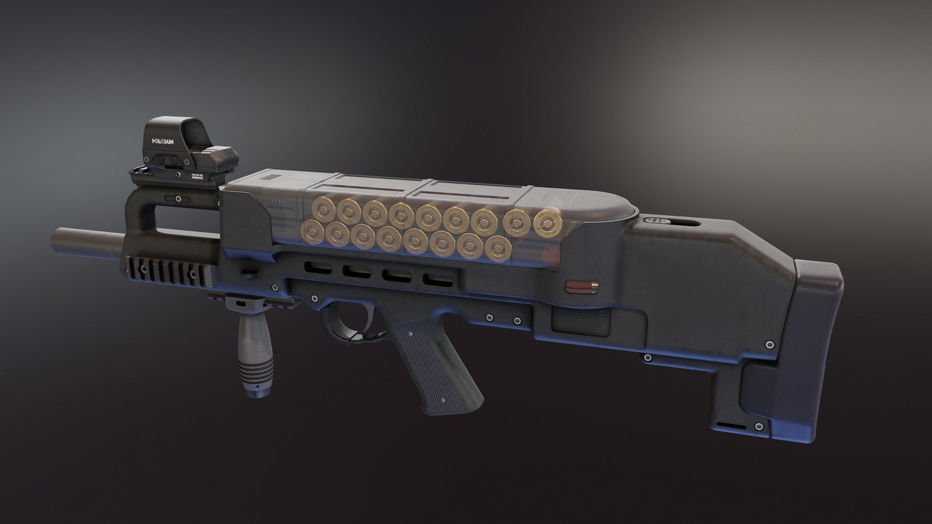 P12 Shotgun 3D Model - TurboSquid 2267959