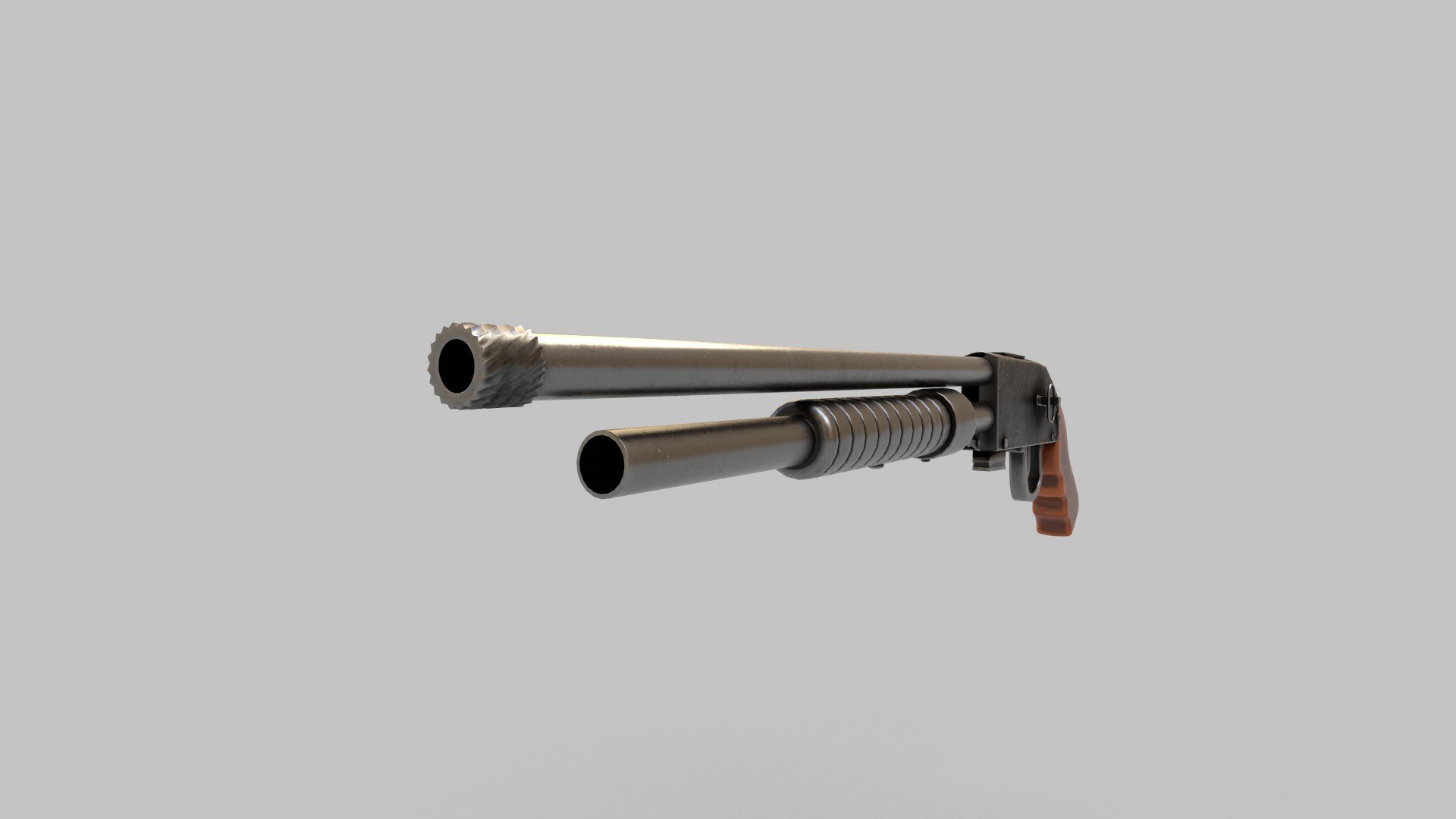 Stylish Cartoon Shot Gun 3D Model - TurboSquid 2390682