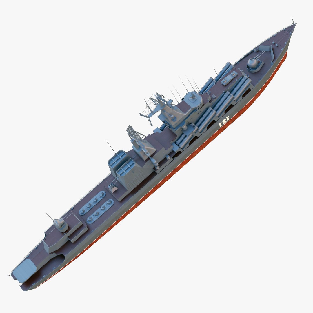 Missile Cruiser Moskwa Class 3d Max