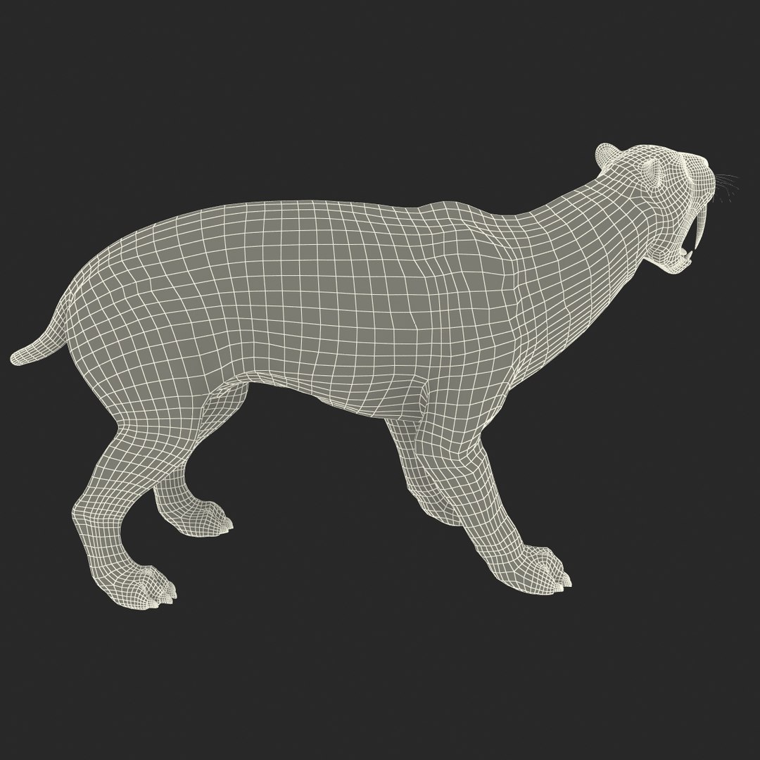 smilodon 2 pose 3d max