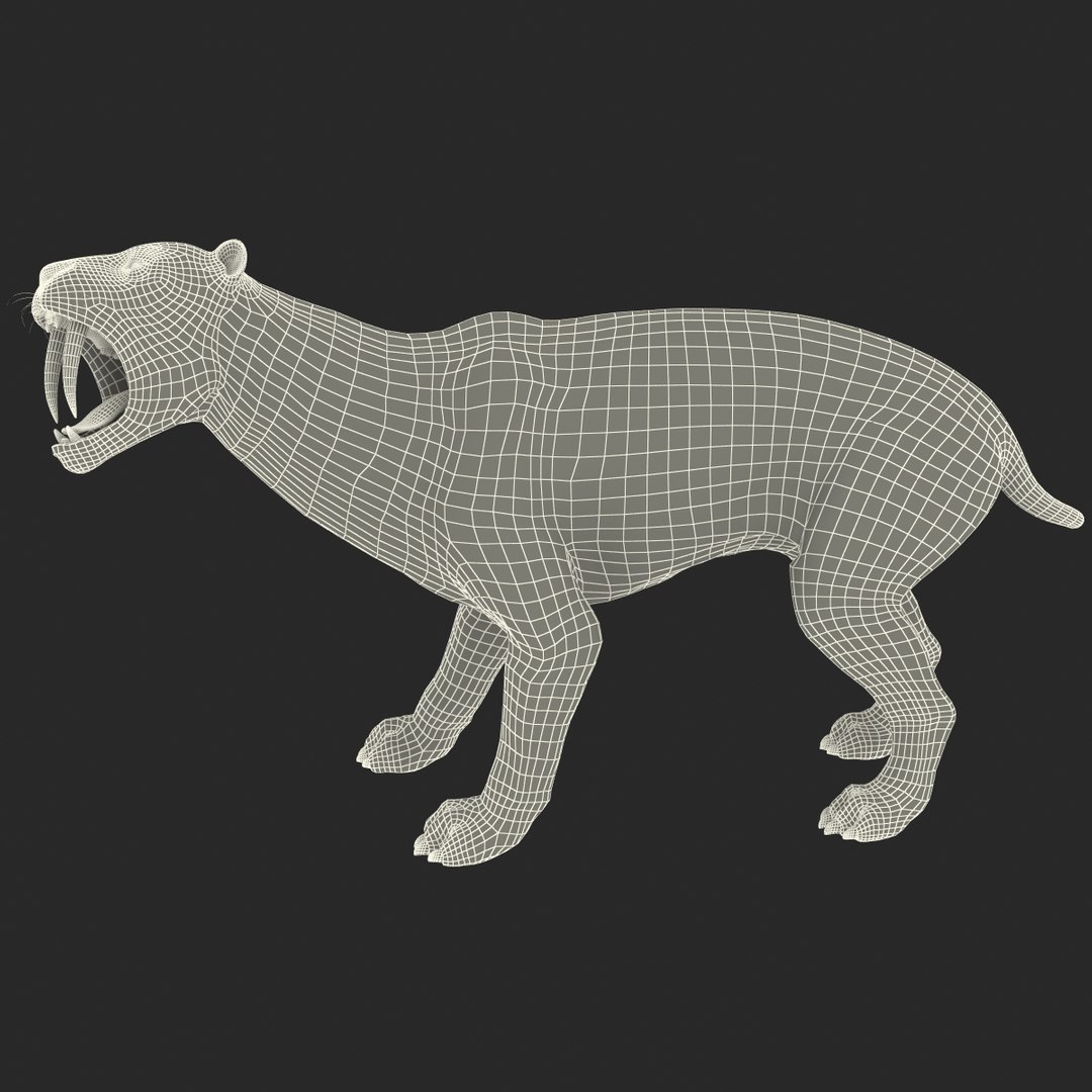 smilodon 2 pose 3d max