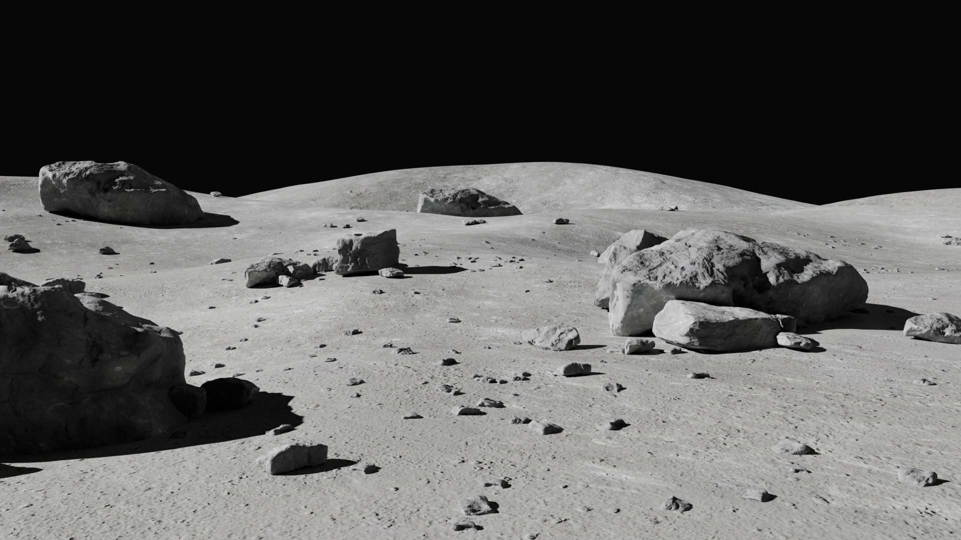 3D Moon Terrain Model - TurboSquid 2234861