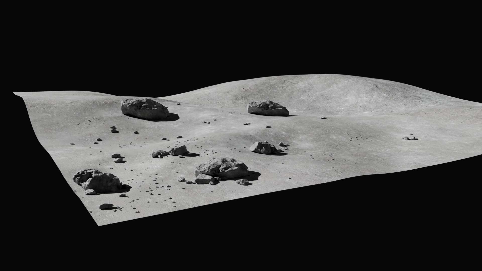 3D Moon Terrain Model - TurboSquid 2234861