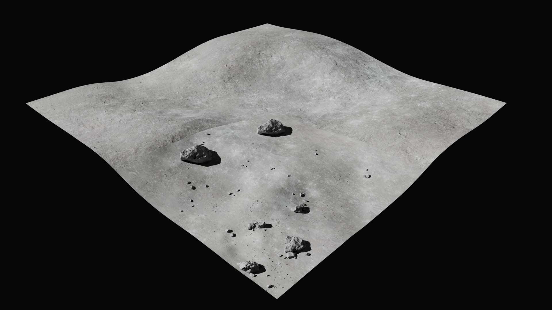 3D Moon Terrain Model - TurboSquid 2234861