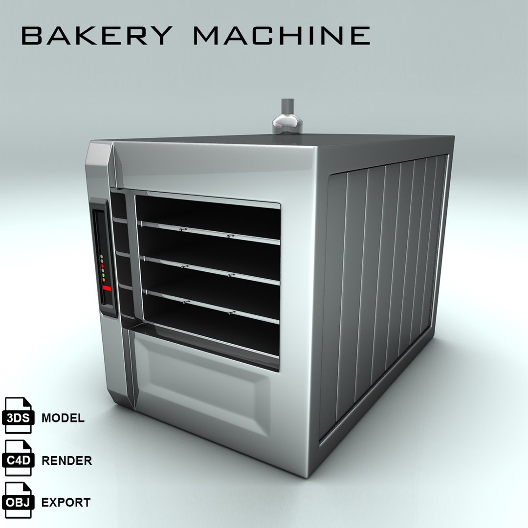 bakery machine bake 3d model