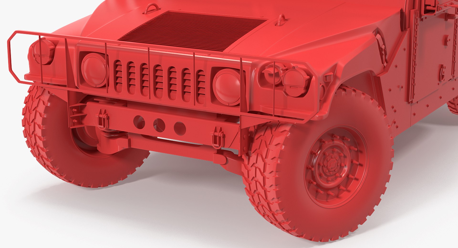 3d model of humvee m1151 enhanced armament