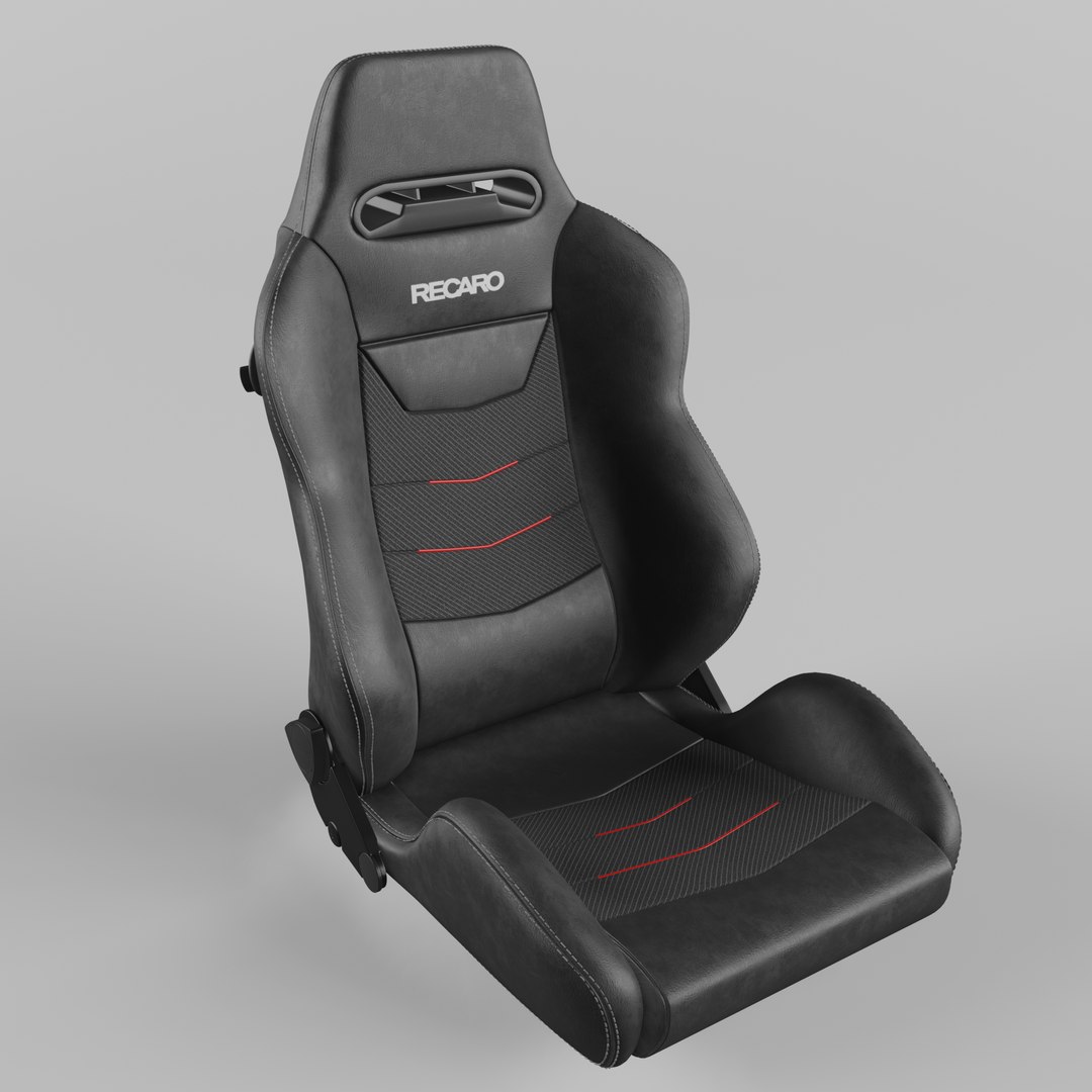 RECARO Speed V Red Seat 3D - TurboSquid 1772805