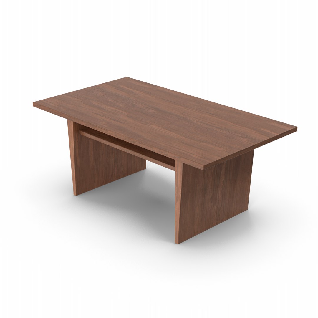 3D Model Table Dark Wood - TurboSquid 1842658