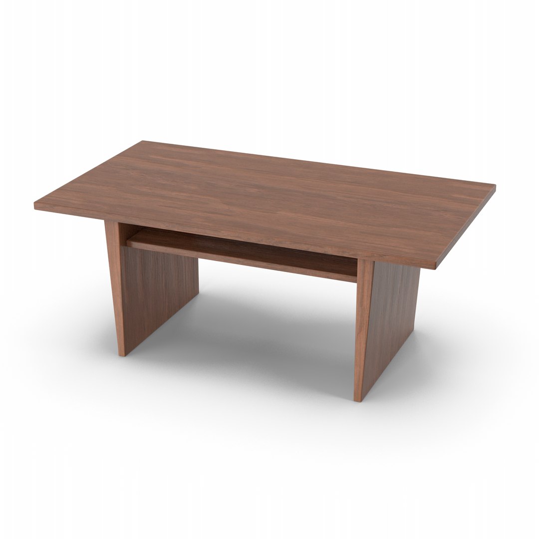 3D Model Table Dark Wood - TurboSquid 1842658