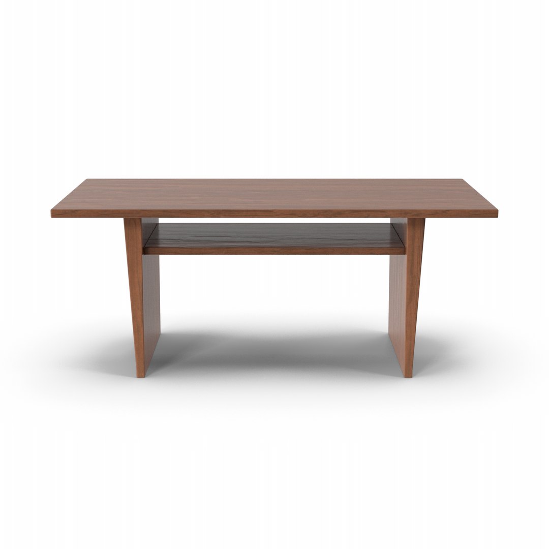 3D Model Table Dark Wood - TurboSquid 1842658