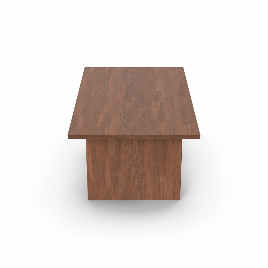 3D Model Table Dark Wood - TurboSquid 1842658