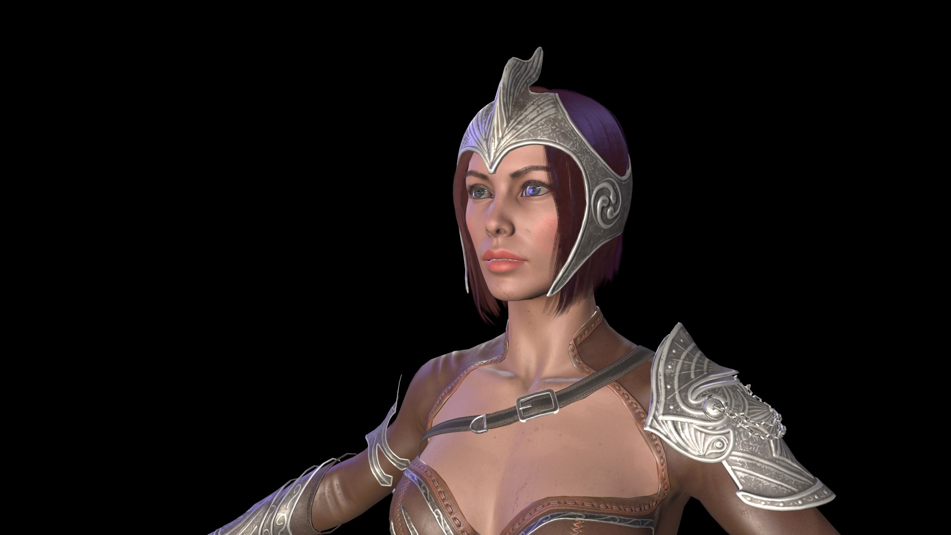 Female Warrior 01 3D - TurboSquid 2109072