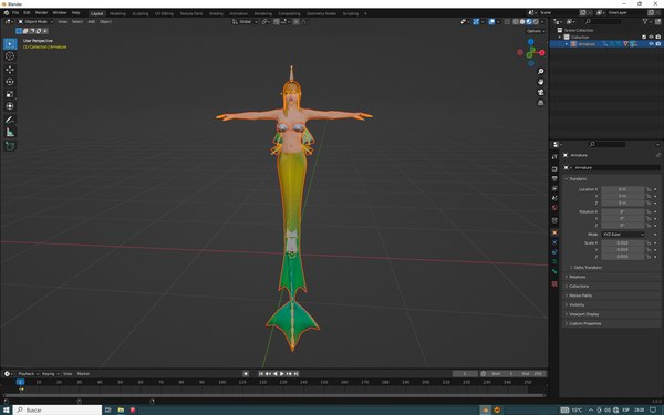Mermaid 3D MODEL ANIMATED 3D model - TurboSquid 2045135