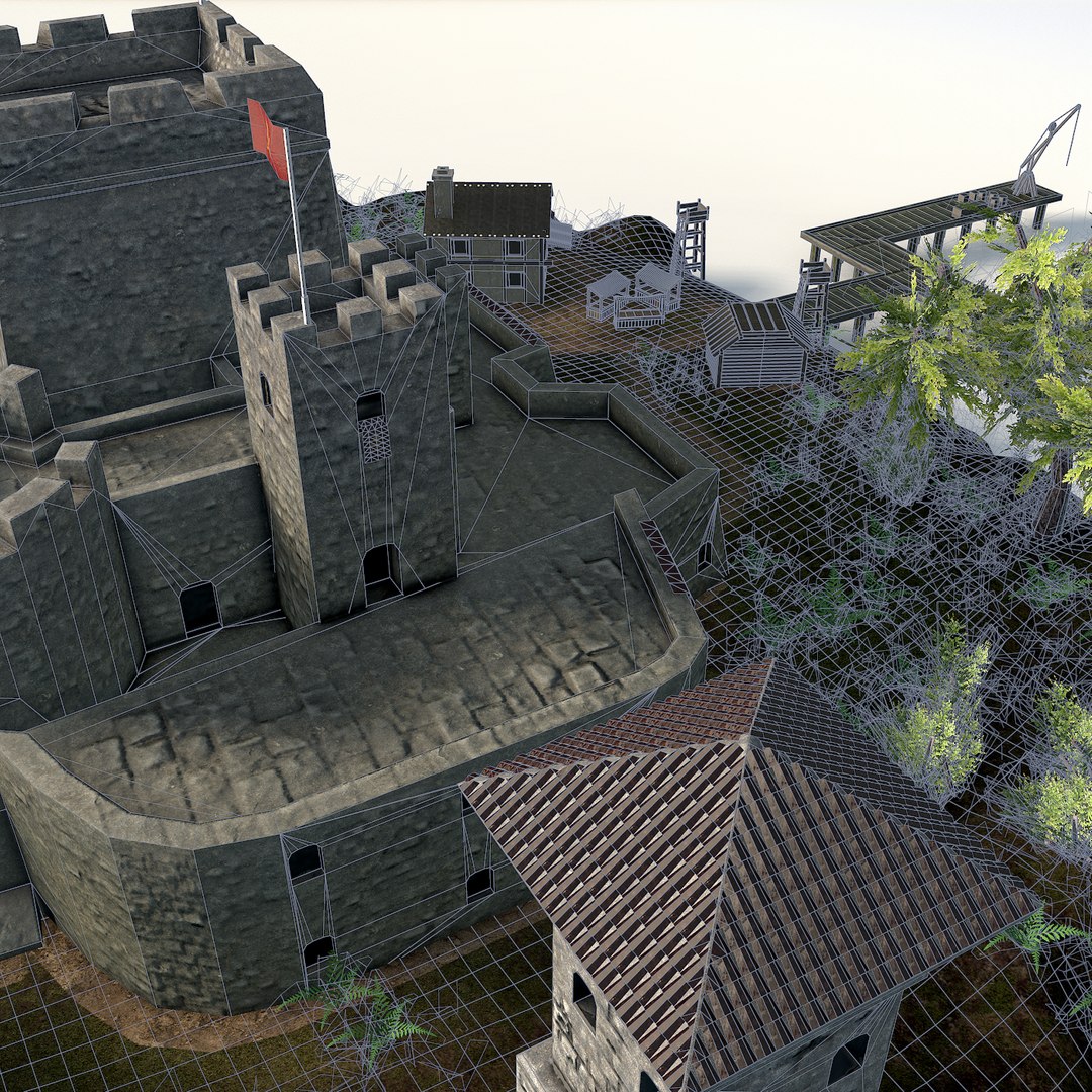 3D Model Advanced Fortress - TurboSquid 1164436