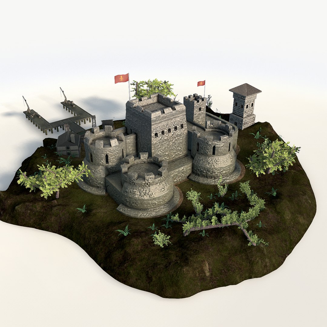 3D Model Advanced Fortress - TurboSquid 1164436