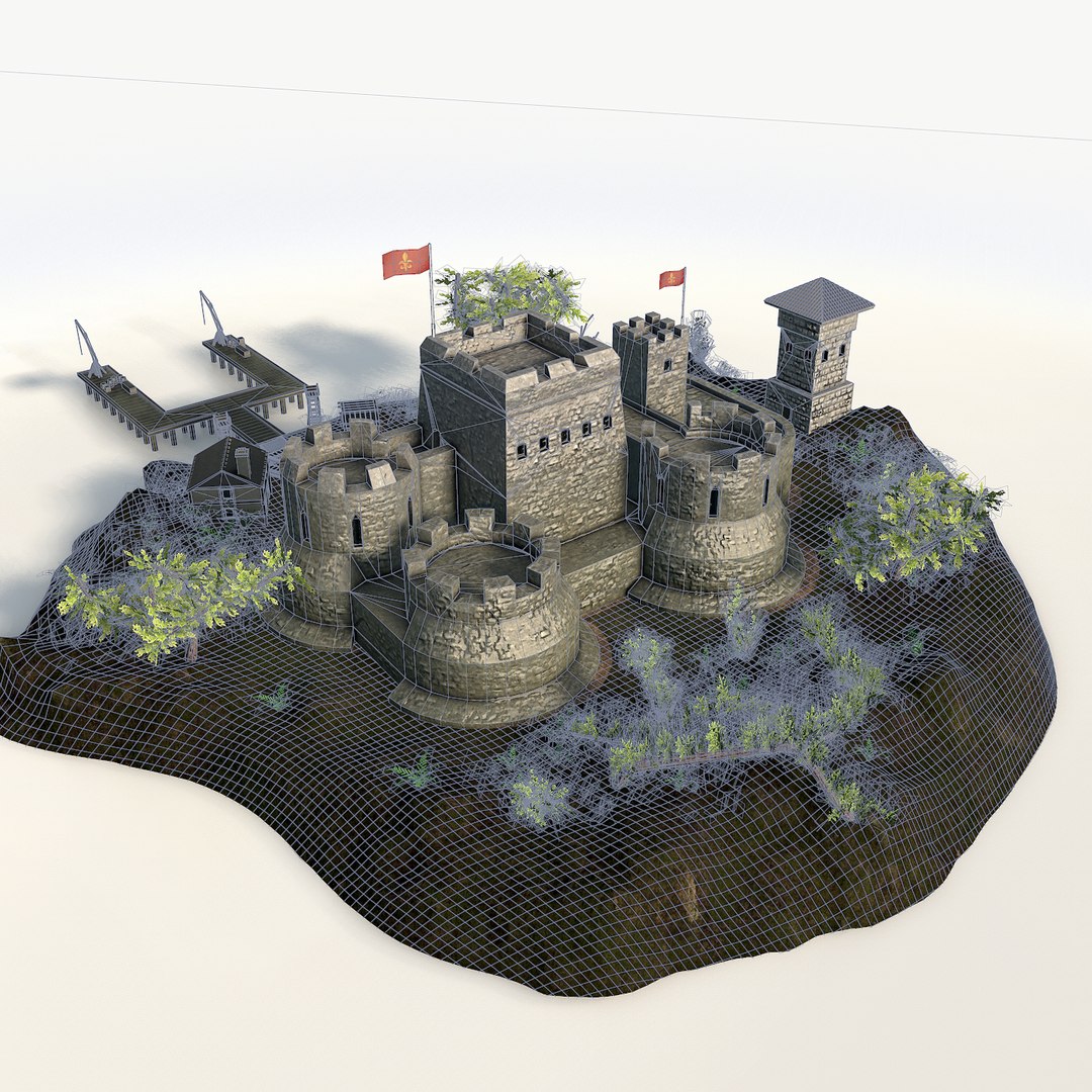3D Model Advanced Fortress - TurboSquid 1164436
