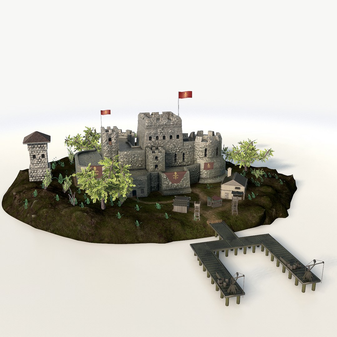 3D Model Advanced Fortress - TurboSquid 1164436