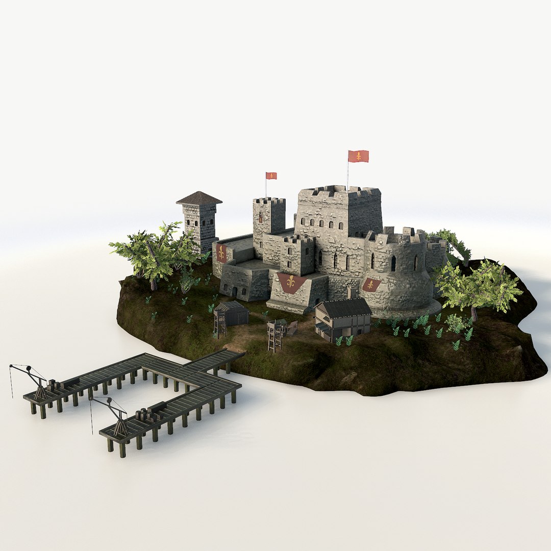 3D model advanced fortress - TurboSquid 1164436